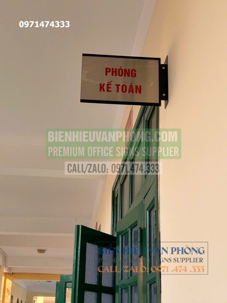 Biển tên lớp học, biển lớp học hai mặt - Biển hiệu văn phòng